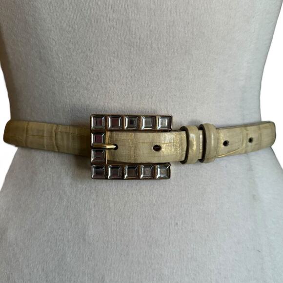 Vintage | Accessories | Vintage Gail Labelle Italian Leather Croc ...